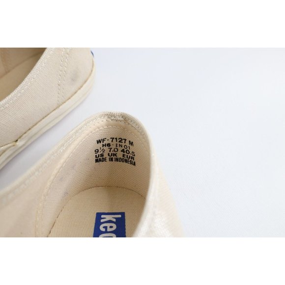 Keds | Shoes | Nos Vintage 9s Keds Womens Size 95 M Lace Up Metallic ...